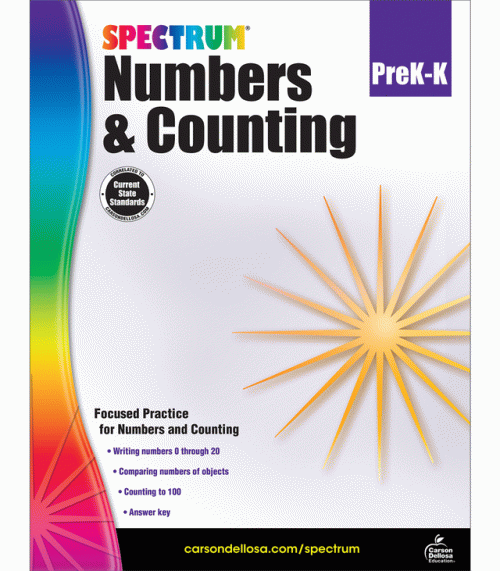 Numbers Counting Workbook Grade PK - Corner Bookstore
