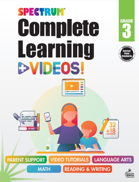 Complete Learning + Videos Workbook Grade 3 - Corner Bookstore
