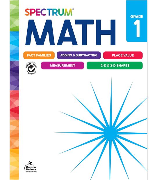 Spectrum Math Workbook Grade 1 - Corner Bookstore