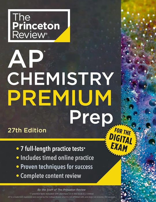AP Chemistry Premium Prep, 27th Edition - Corner Bookstore
