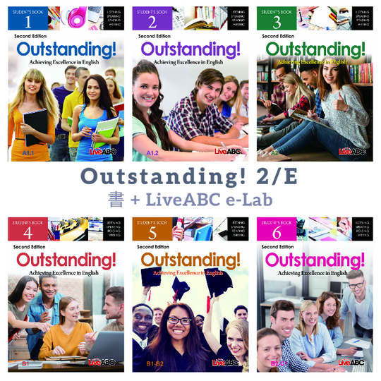 Outstanding! 2nd Edition Book 1~6 - 麗文校園購∣師生教育優惠 • 線上一起GO！麗文1460日